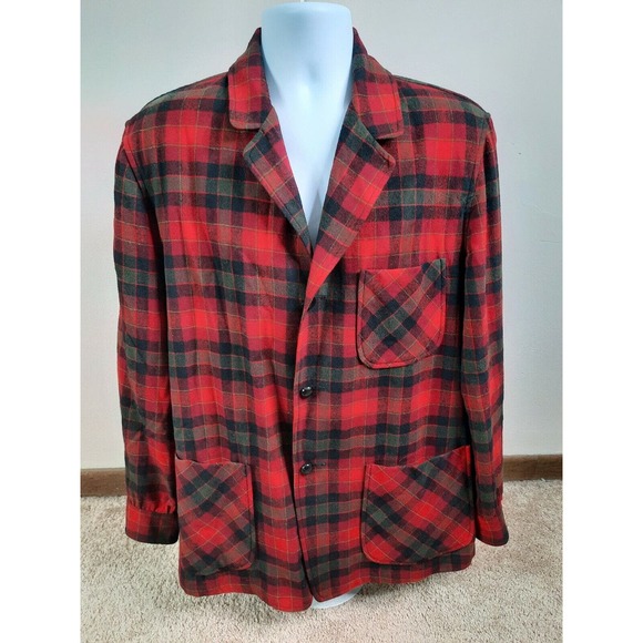 Pendleton | Jackets & Coats | Vtg 9s Pendleton Usa Wool Plaid Shirt ...